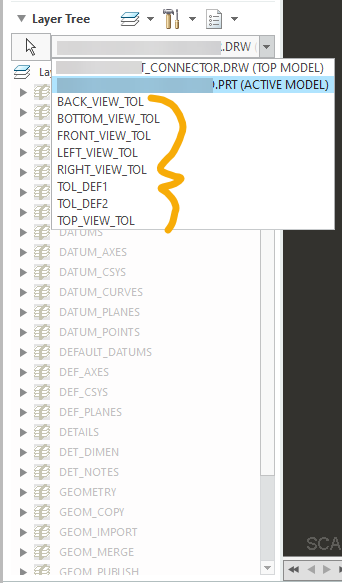 Solved: Assembly hide part of skeleton model - PTC Community