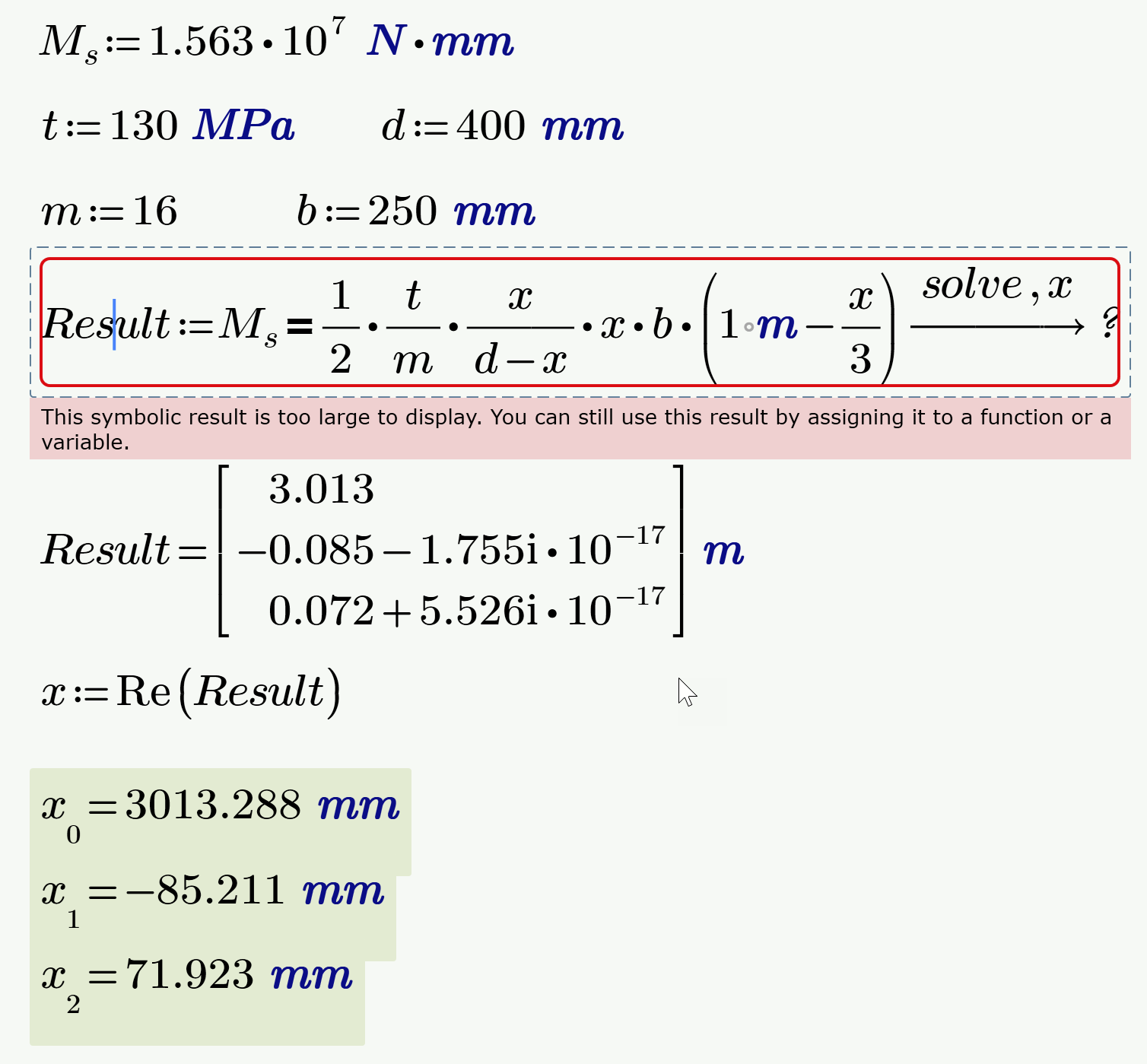 Solved: Solving the Cubic equation - PTC Community