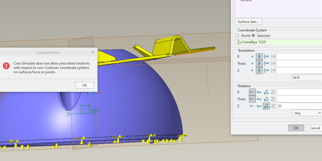 Imparting a rotational prescribed displacement in ... - PTC Community