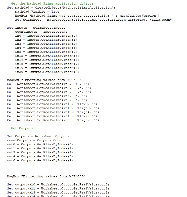Solved: PTC Mathcad Prime in Access as OLE Object - PTC Community