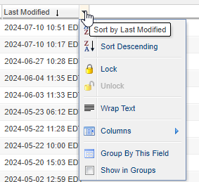 Solved: Sorting Columns in Windchill - PTC Community