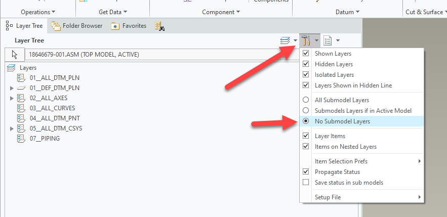 Solved: Layer tree cleanup - PTC Community