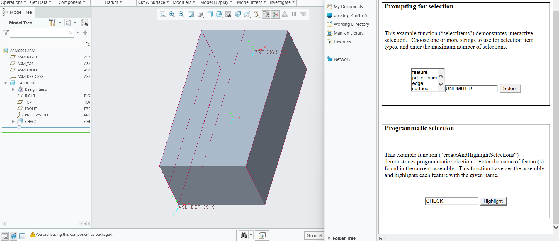 pfcSelectionExamples.html (weblink / javascript) n... - PTC Community