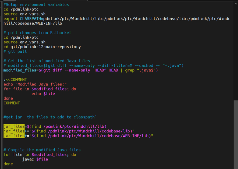 Help compiling java files with bash script - PTC Community
