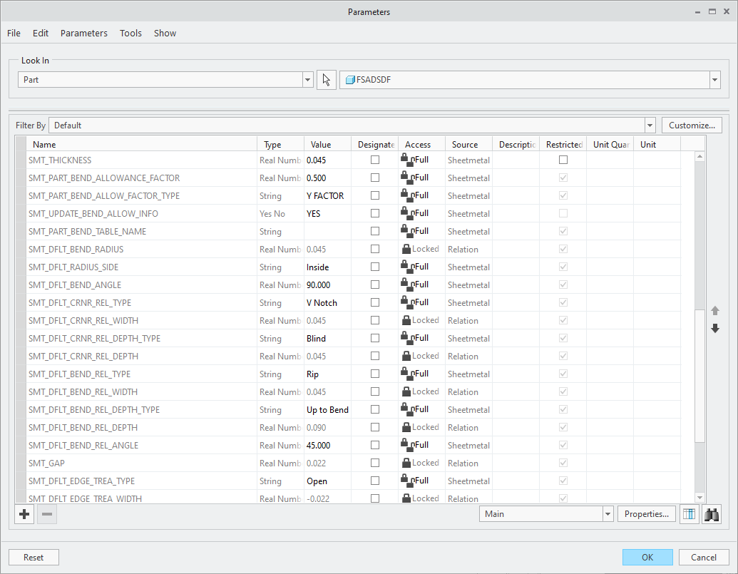 Why does Creo 10 not have smt_dflt_bend_radius - PTC Community