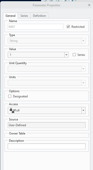 Solved: Parameter setting -a drop-down list in the materia... - PTC Community