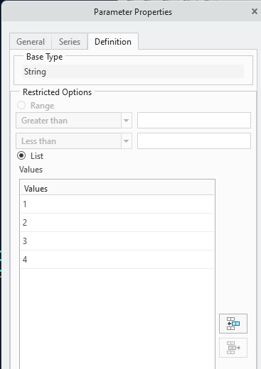 Solved: Parameter setting -a drop-down list in the materia... - PTC Community