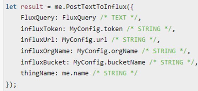 Send request to InfluxDB - PTC Community