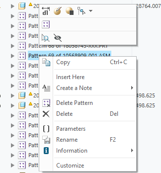 Solved: No delete pattern option in RMB - PTC Community