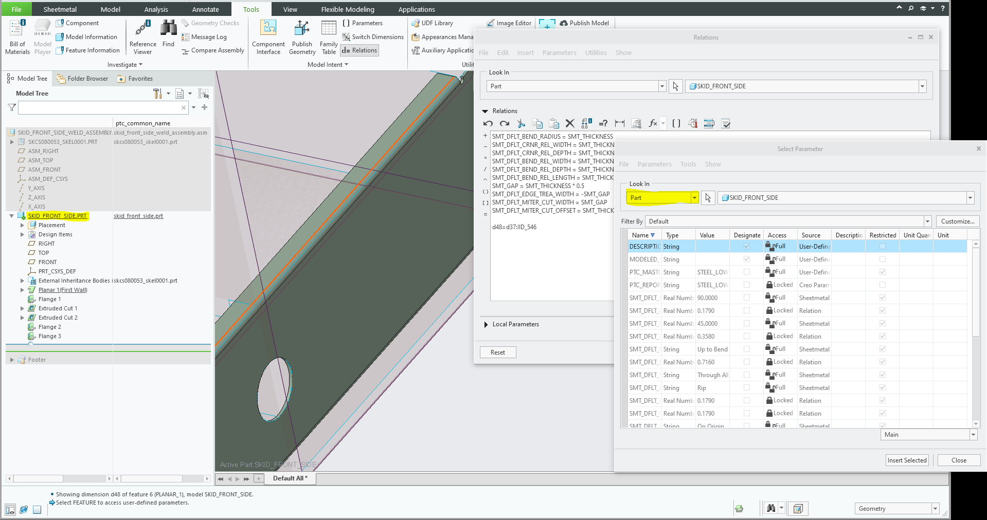 Solved: How to import parameter from skeleton model to par... - PTC Community
