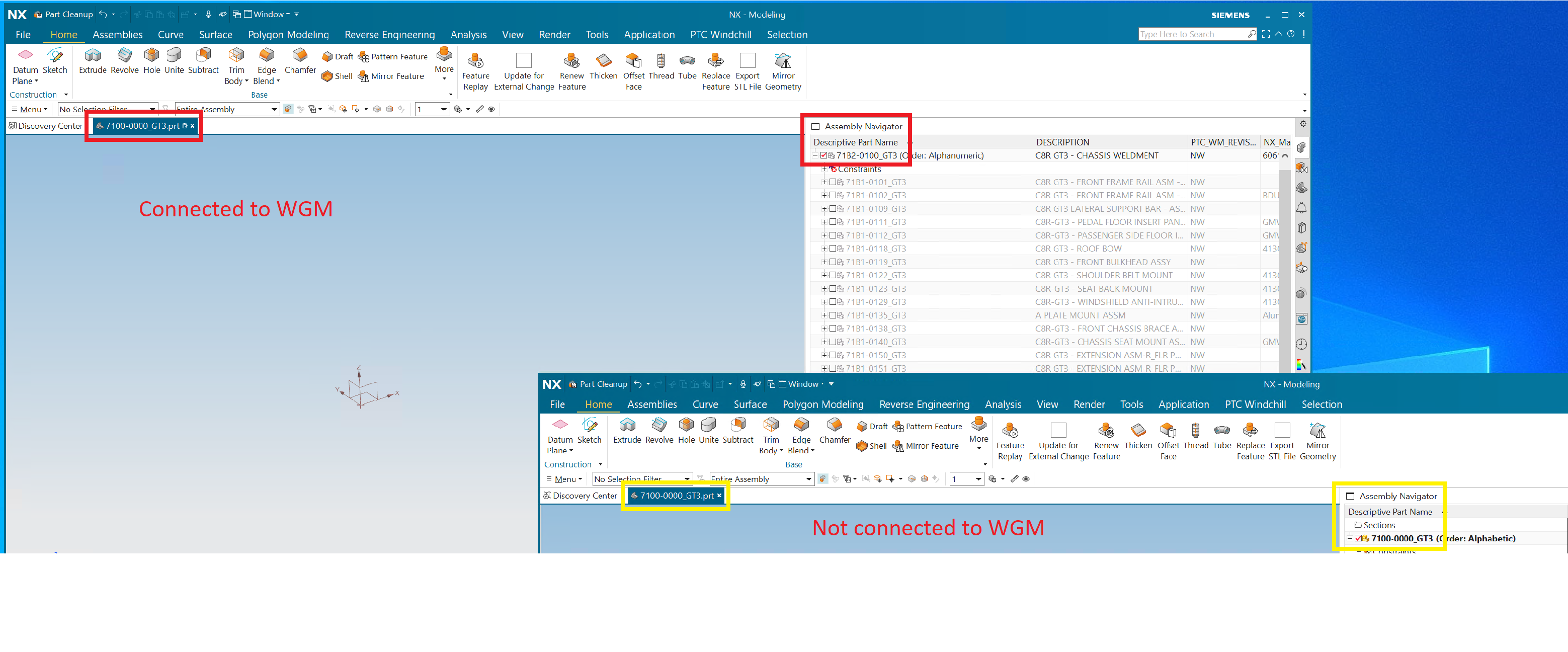Odd NX assy navigator behavior with Windchill - PTC Community