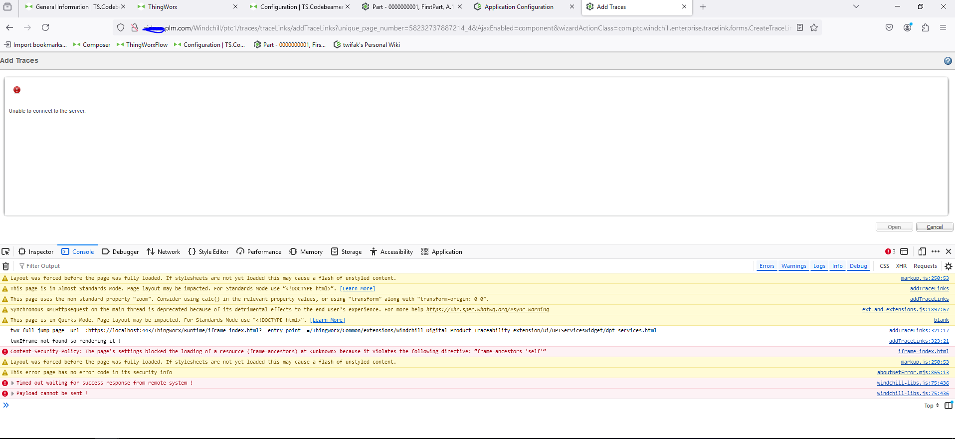 Unable to see Codebeamer Server in Windchill Add T... - PTC Community