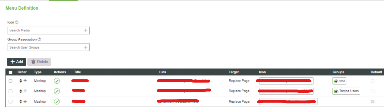 Solved: Menu items showing for users not in user group - PTC Community