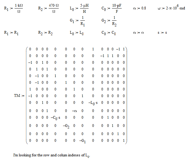 Solved: Searching a symbolic element in a square matrix (U... - PTC ...