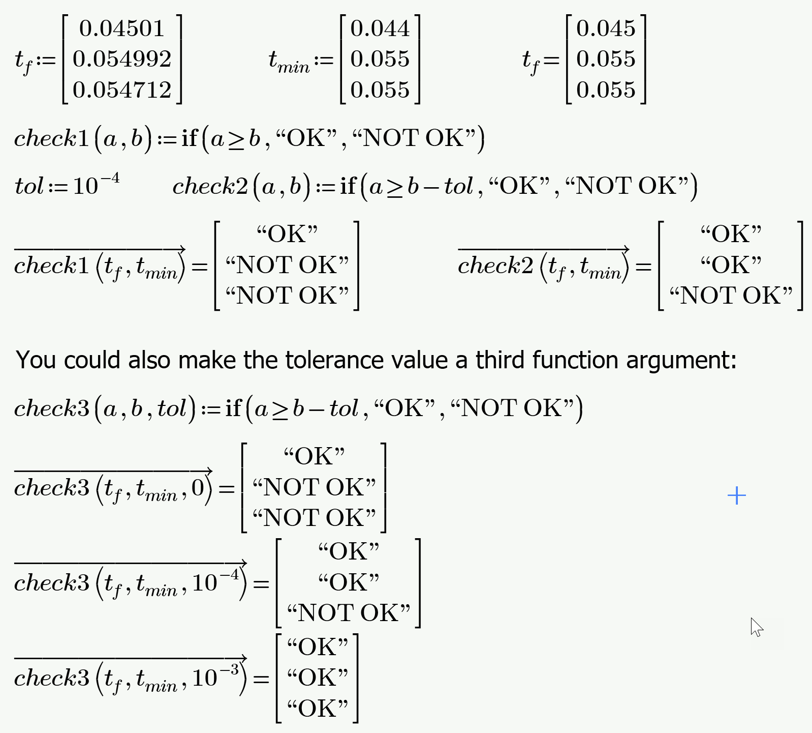 Solved: Mathcad operation - PTC Community