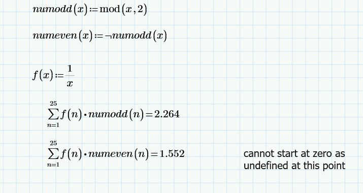 Solved: How to calculate this sum in the case of even and ... - PTC Community