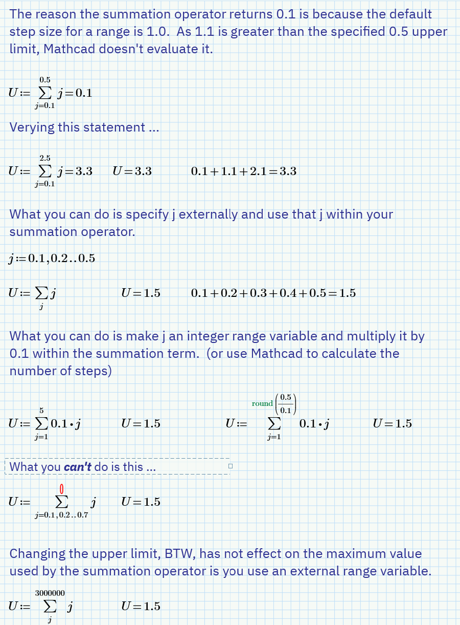 Solved: Summation Operator - PTC Community