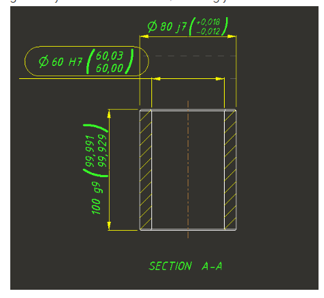 Solved: Drawing: Dimension tolerance, specify both as E8 a... - PTC ...