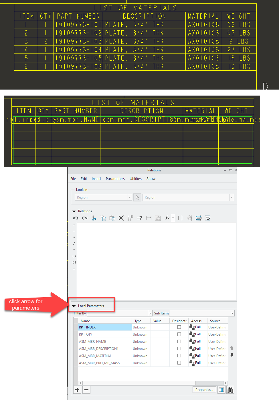 Solved: Summation of weight parameter in repeat region not... - Page 2 - PTC Community