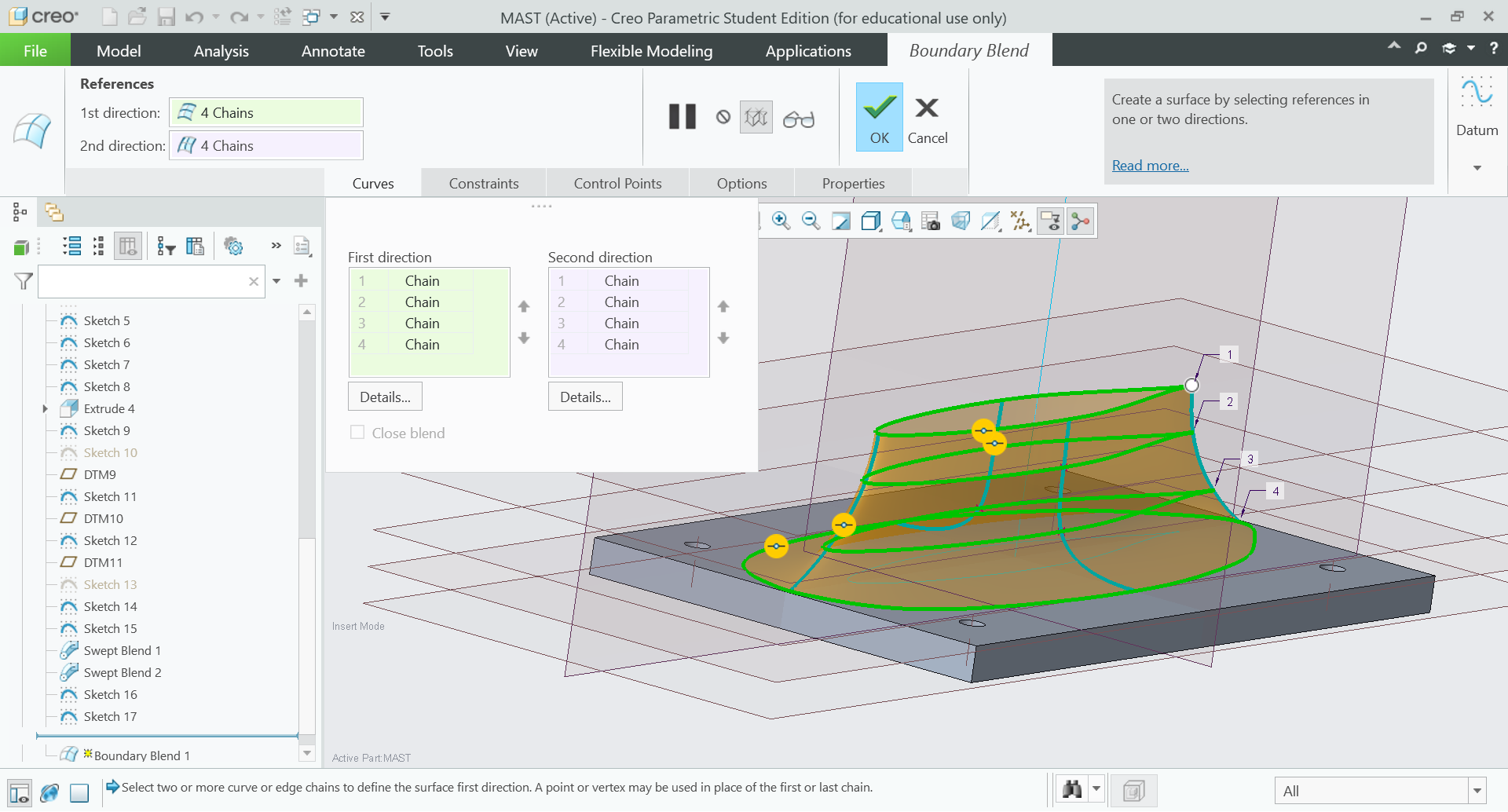Solved: How to create a variable section sweep that follow... - PTC Community