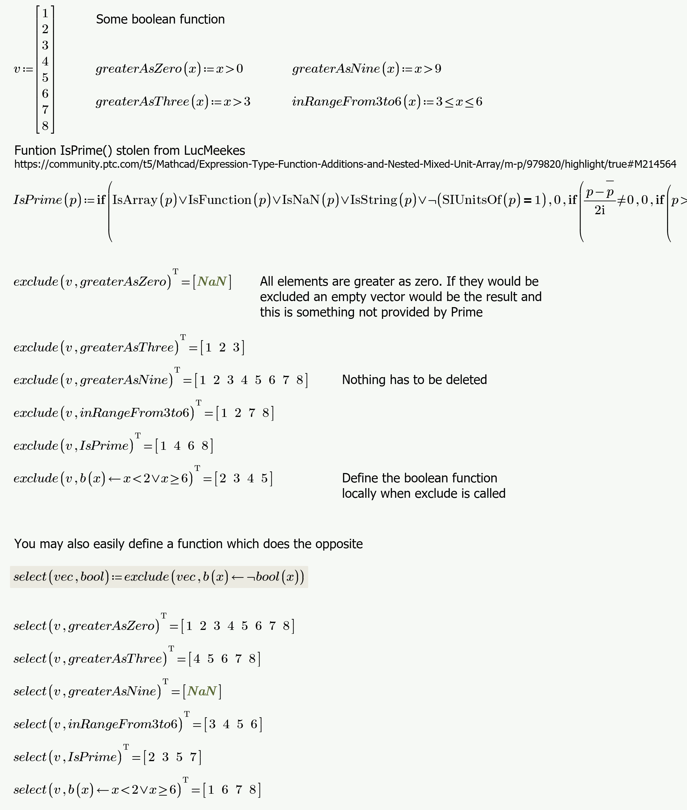 Solved: Exclude some values - PTC Community