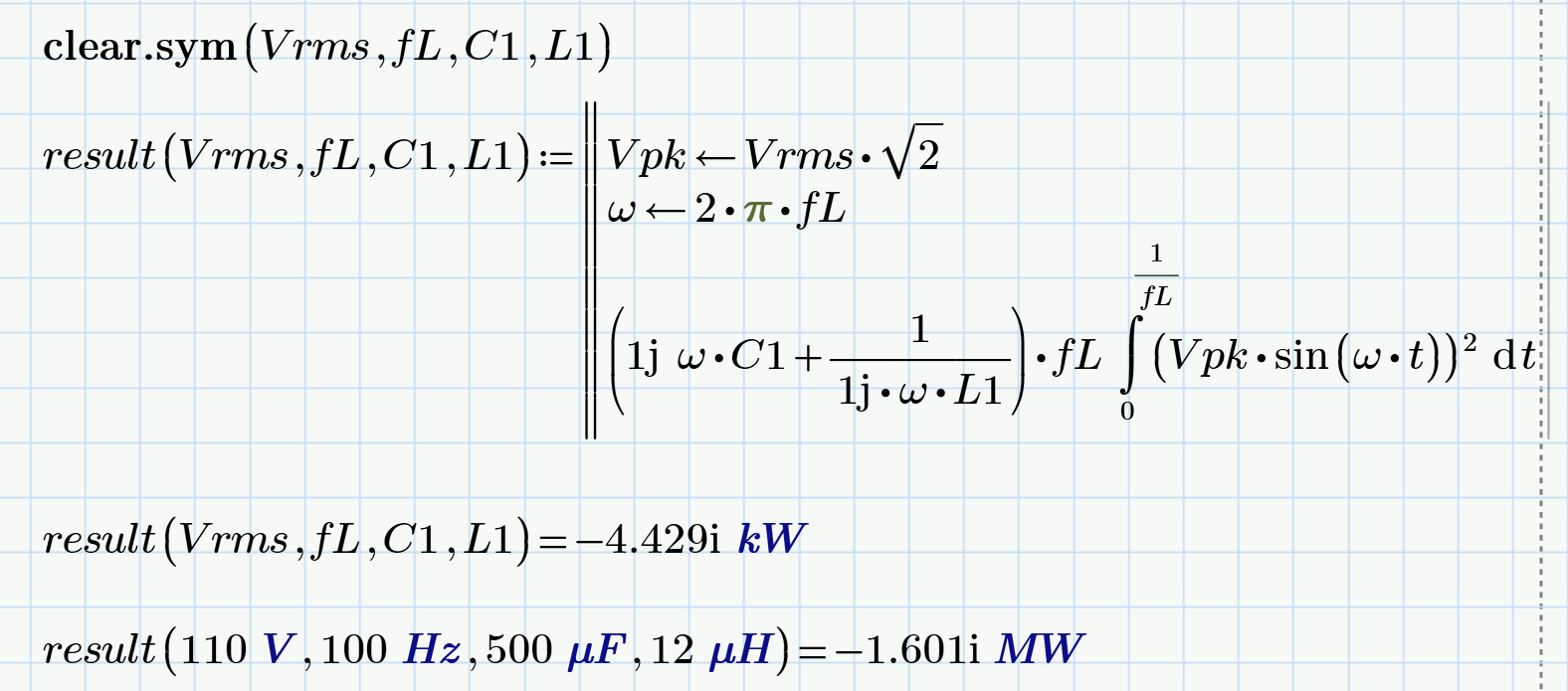 Solved: Imaginary power by integral - PTC Community