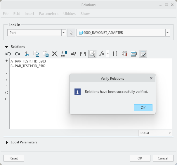 Error Specifying a Feature in a Relation - PTC Community