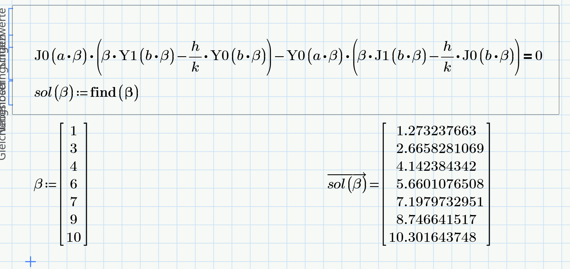 Solved: Solve Block With Bessel Function Not matching With... - PTC Community