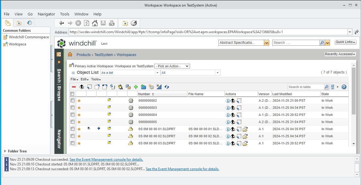Programatically how to checkin the CAD object in w... - PTC Community