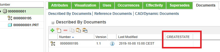 Solved: Where do i see the Part Describe Link Attribute ? - PTC Community