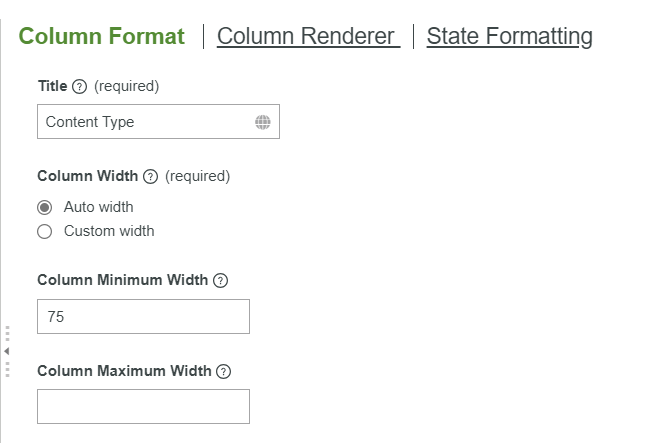 Solved: Dynamic Grid Column Width - PTC Community