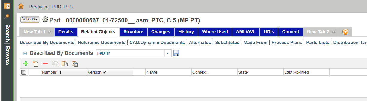 Customize order of tabs on Part Subtype - PTC Community