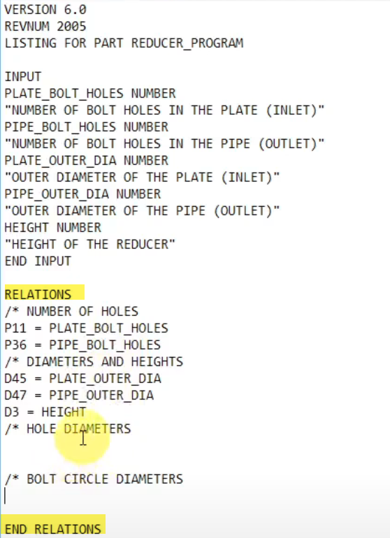 Solved: How to edit sketch relation from program of a part... - PTC Community