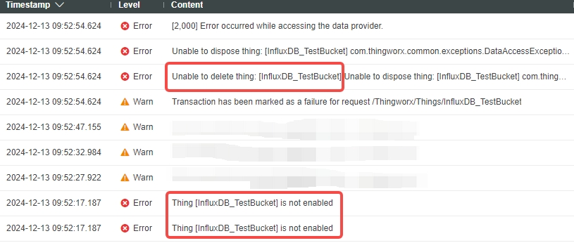 canot delete thing - PTC Community