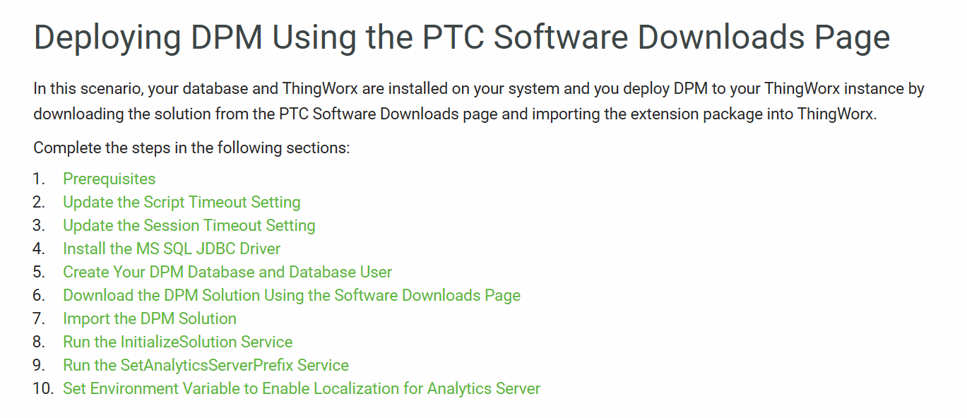 Solved: Issue while configuring Digital Performance Manage... - PTC Community