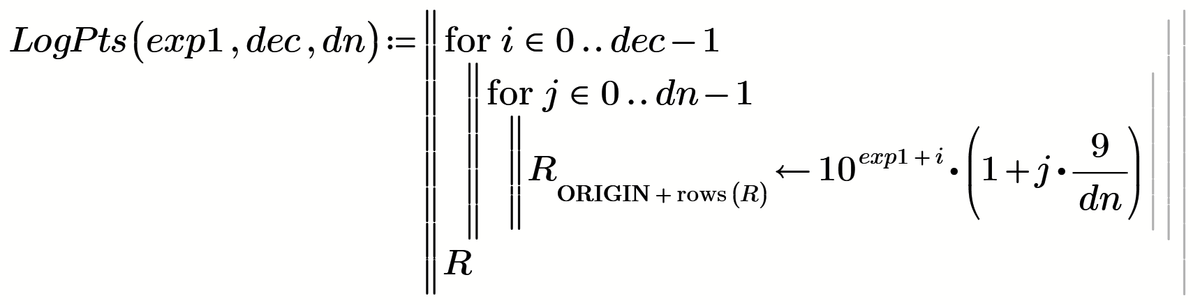Solved: How to generate logspace numbers but not using log... - PTC Community