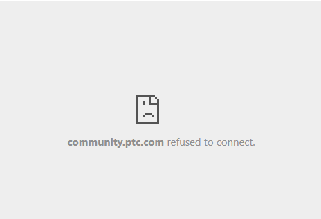 Solved: Web Frame - Showing refuse to connect - PTC Community