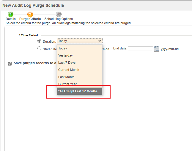 Audit Log Purge Scheduler - PTC Community