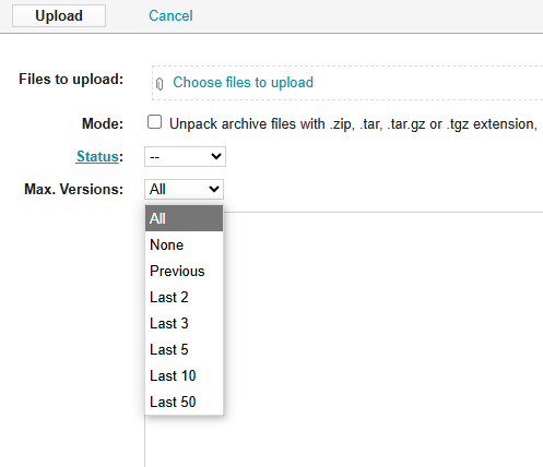 Documents versions - storing rules - PTC Community