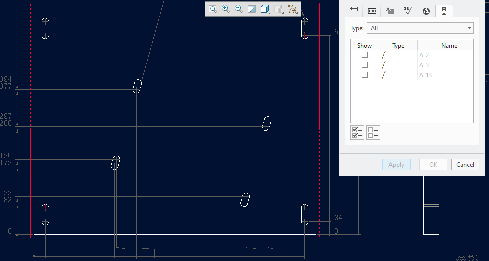 Solved: Issue for showing axis for slotted holes (PTC Creo... - PTC Community