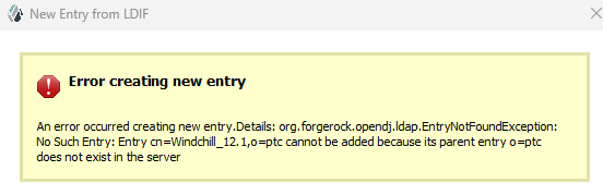 Solved: OpenDJ Control Panel error "The entry is not corre... - PTC Community