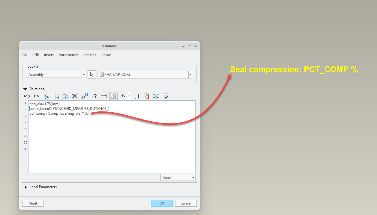 Tabulate sketch inputs and results - PTC Community
