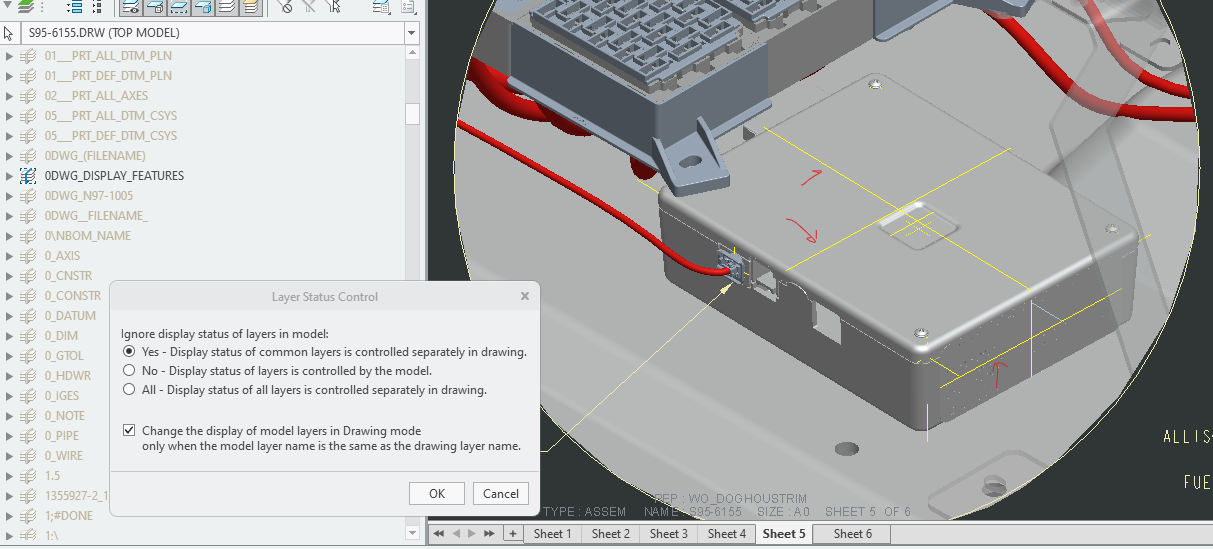 Solved: Drawing layer issue - PTC Community