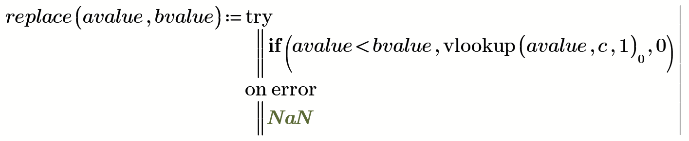 Solved: i x j matrices and vlookup function - PTC Community