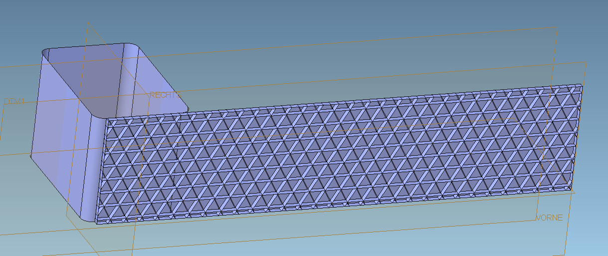 Unable to thicken surfaces on Isogrid design - PTC Community