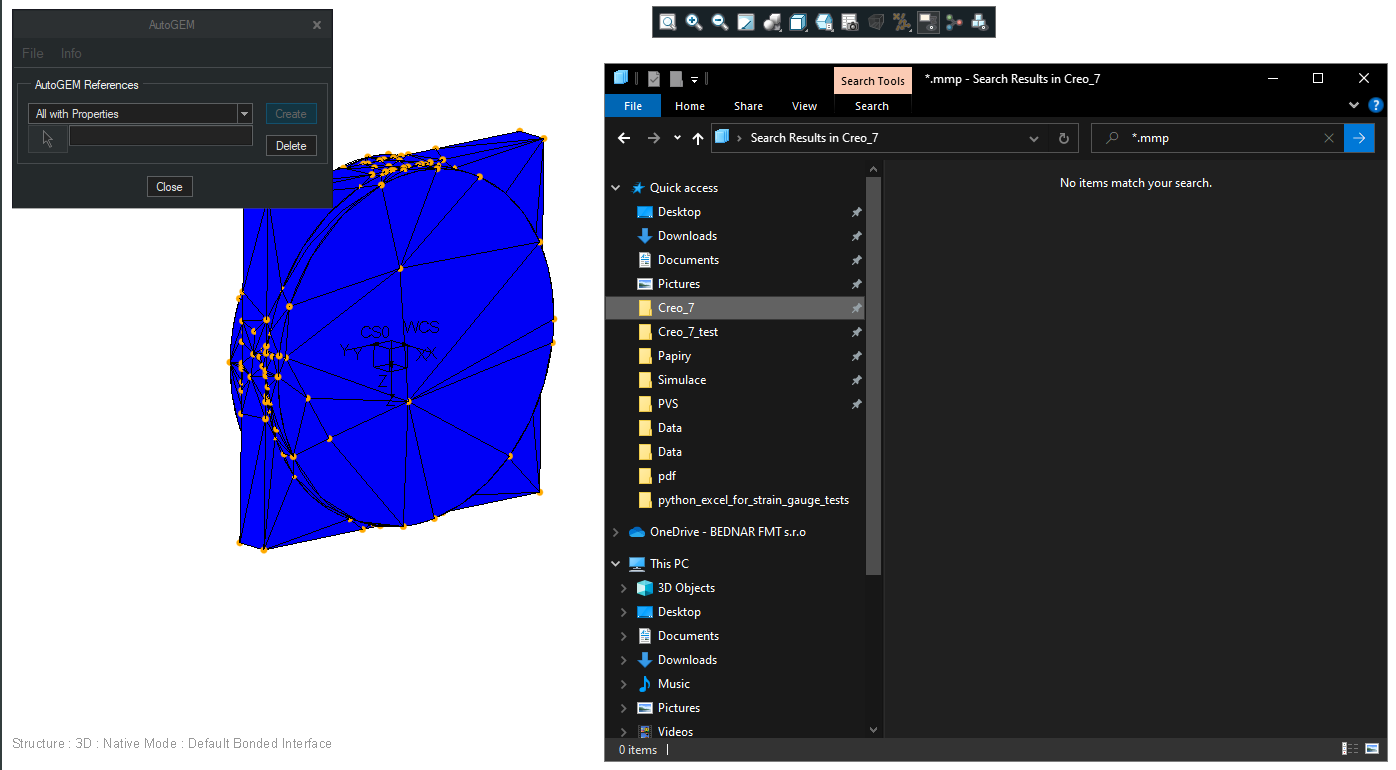Solved: Creo Simulate Mesh files directory *.mmp and *.mma - PTC Community