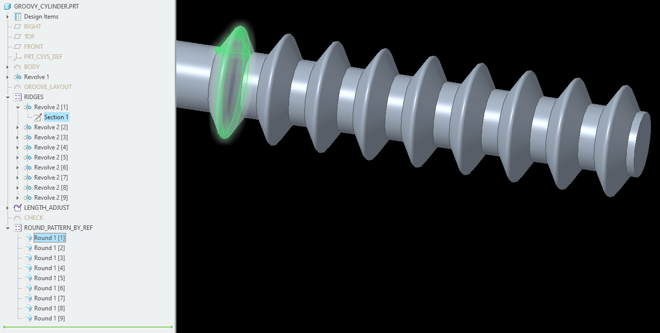 Solved Pattern With Fixed Spacing But Variable Members Ex Ptc