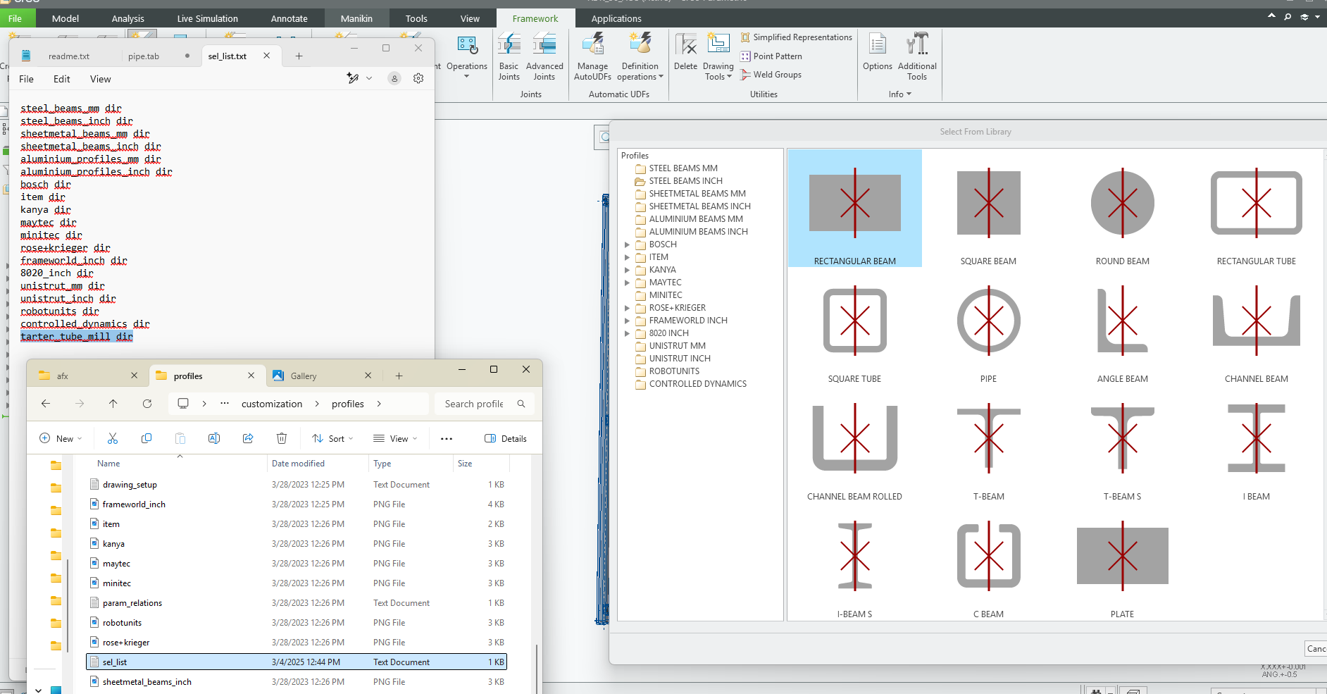 Framework AFX - Creating a new profile (Creo Param... - PTC Community