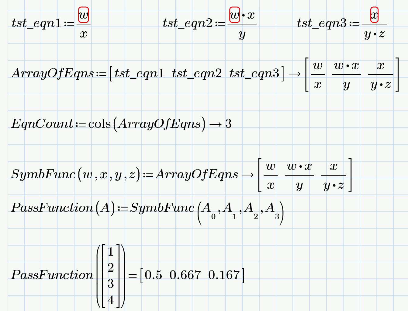 Solved Passing Equation Array Function Into Matrix Ptc Community 2854