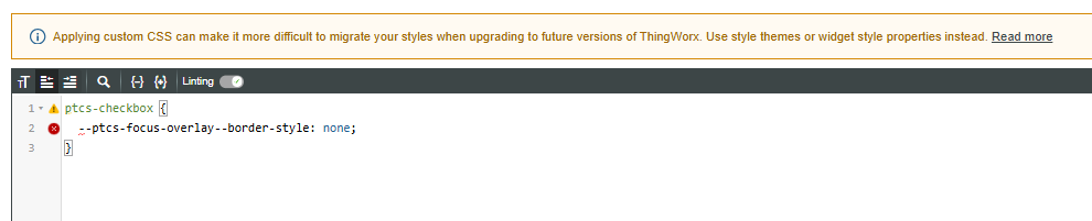 Solved: Facing issue in removing border in checkbox widget - PTC Community